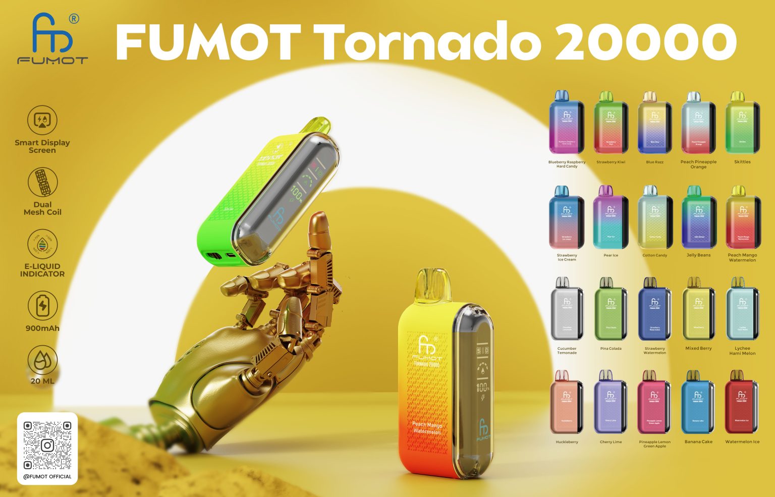 Fumot Unveils Tornado 20000 Disposable Vape: A Game Changer in the ...